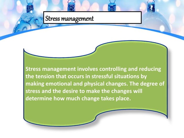 Stress management | PPT