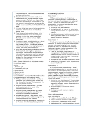 Questions and answers in OMFS | PDF