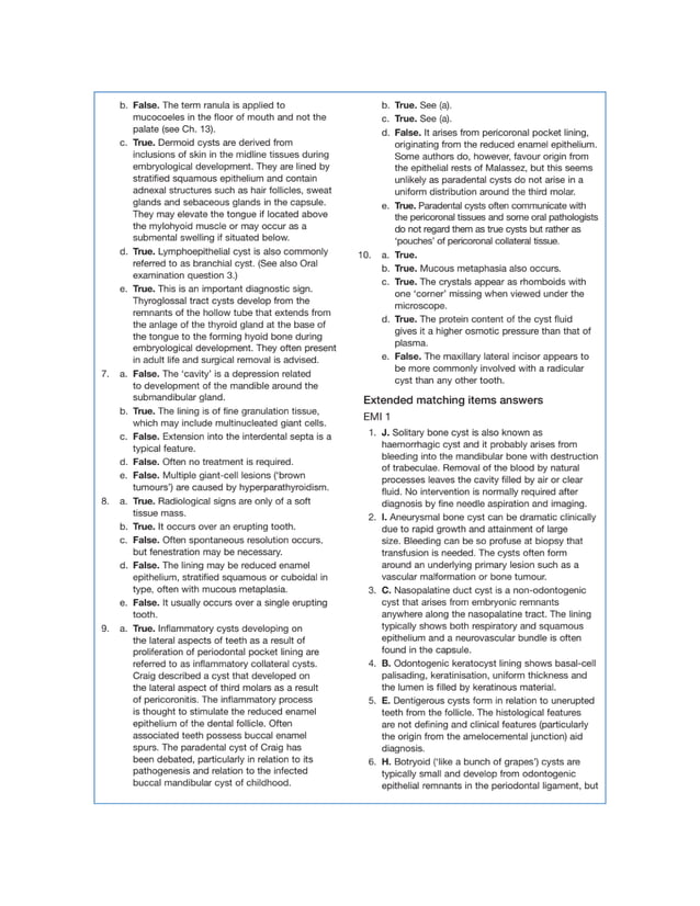 Questions and answers in OMFS | PDF