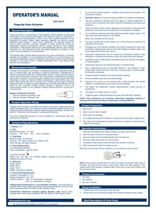 Santamedical SM-220 Finger Pulse Oximeter | PDF