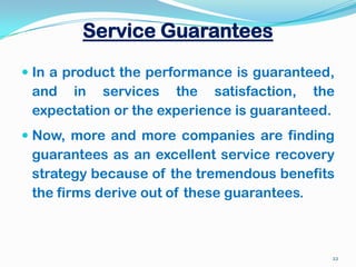 Services Marketing - Service Encounter Failure & Recovery | PPTX