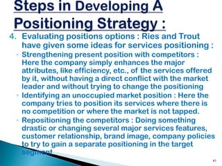 Services Marketing - Service Positioning | PPT