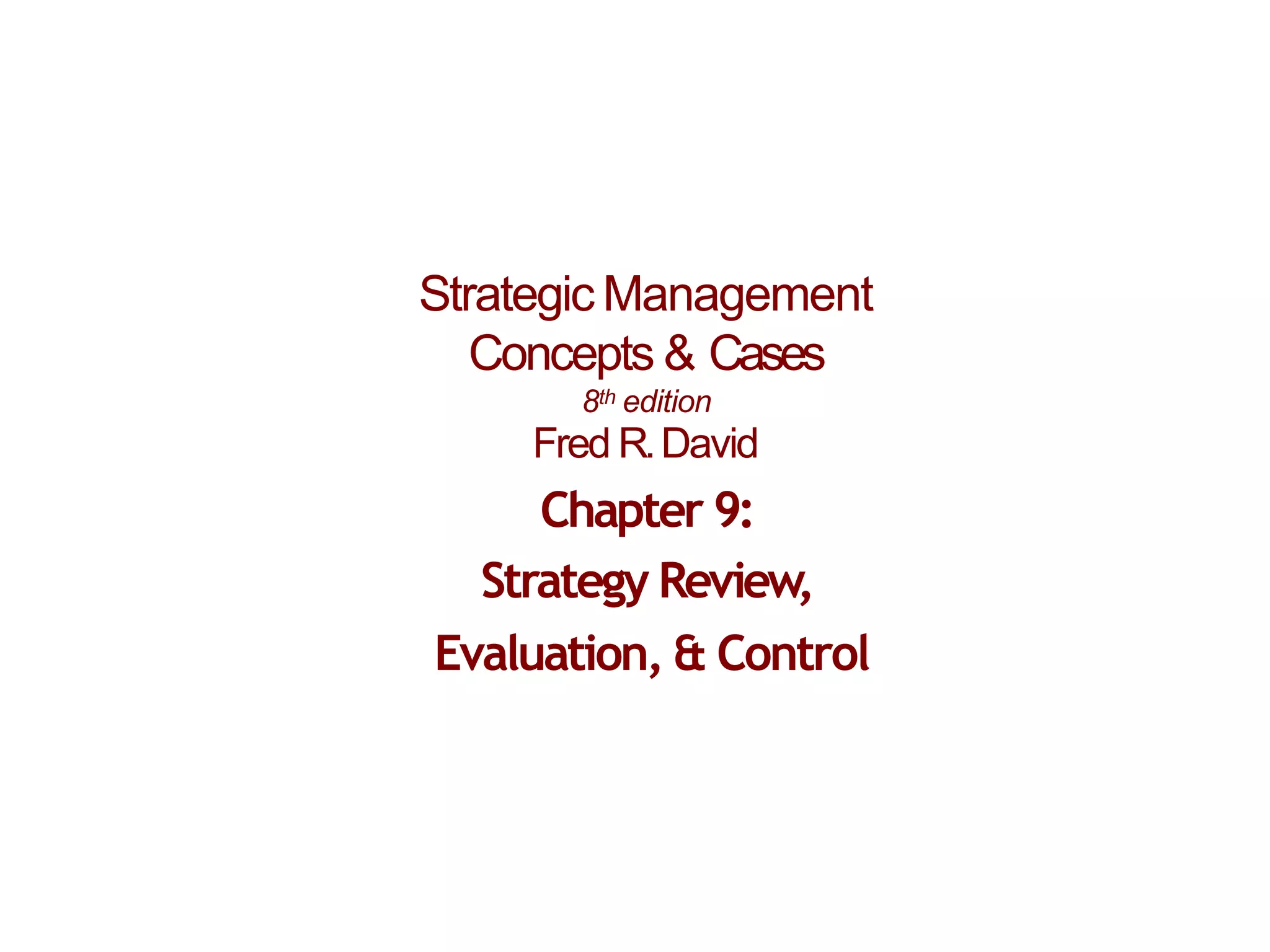 Strategic Management chap09 | PPTX