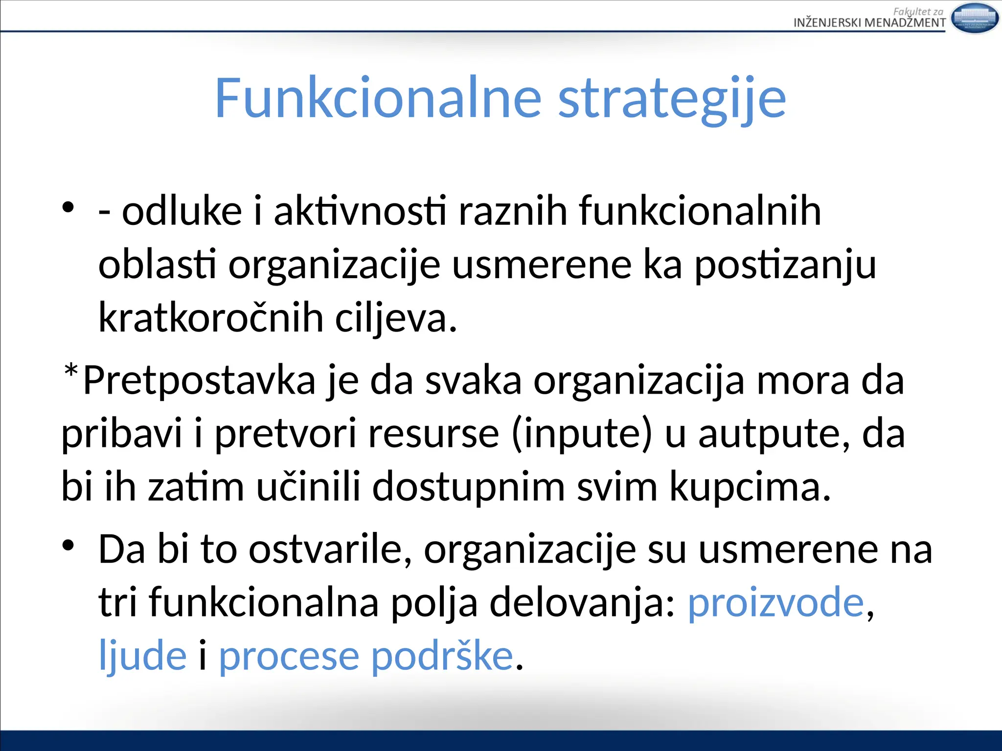 Funkcionalne strategije - Strategijski menadzment.pptx