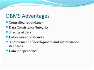 Database Management System Introduction | PPT