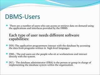 Database Management System Introduction | PPT