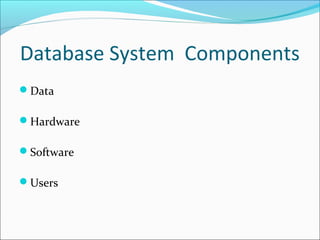 Database Management System Introduction | PPT