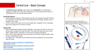 PPT - central line(Central Venous Catheters) | PPTX
