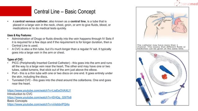 PPT - central line(Central Venous Catheters) | PPTX | Blood Disorders ...