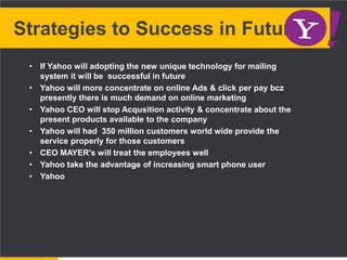 Why Yahoo's failure in compitation | PPT | Search | Internet