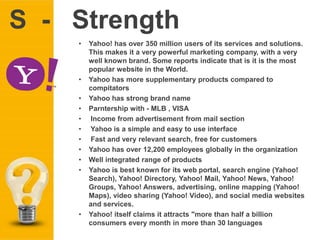 Why Yahoo's failure in compitation | PPT | Search | Internet