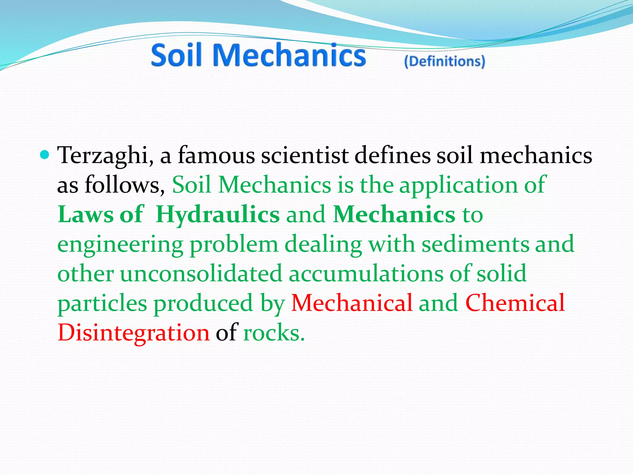 Introduction and types of soil mechanics | PPTX