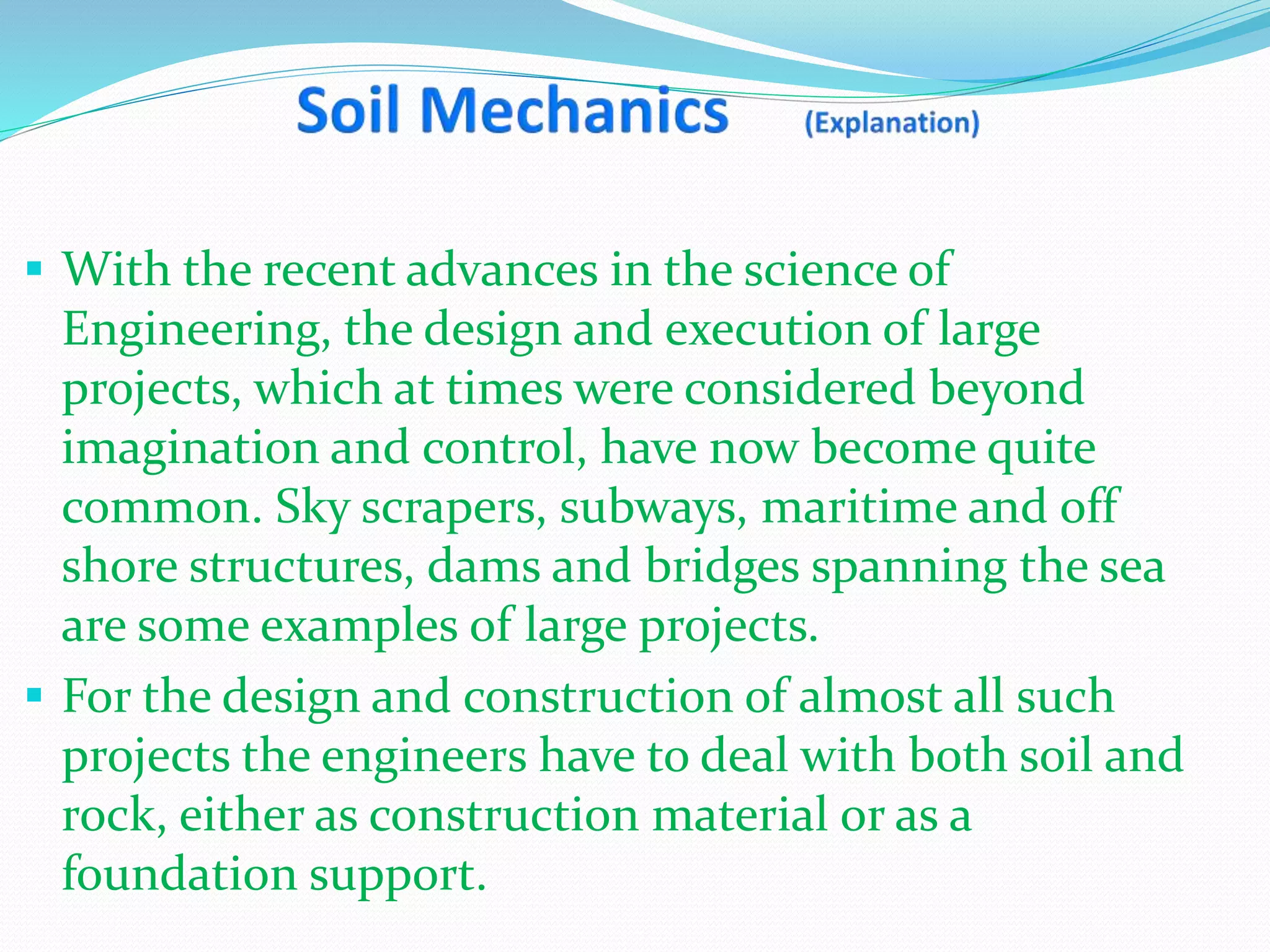 Introduction and types of soil mechanics | PPTX