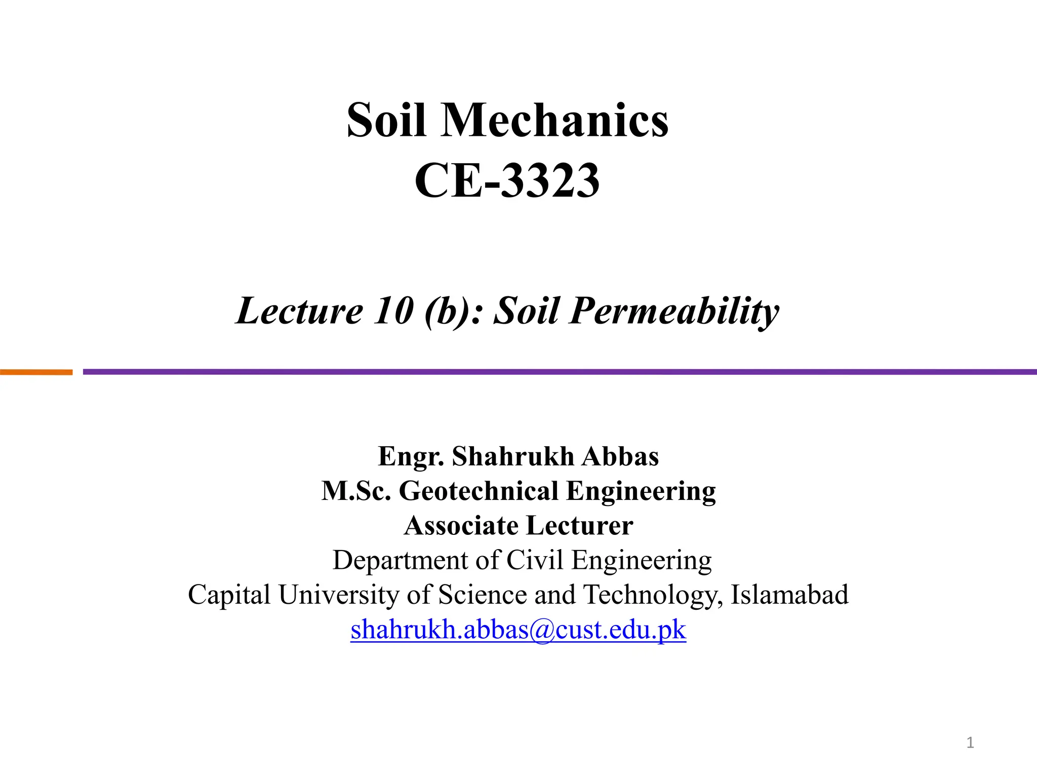 Soil mechanics lecture 11 slope stability and theory | PPT