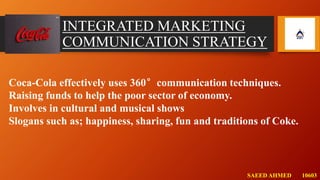 Coca Cola PowerPoint (Strategic Marketing Course) | PPT