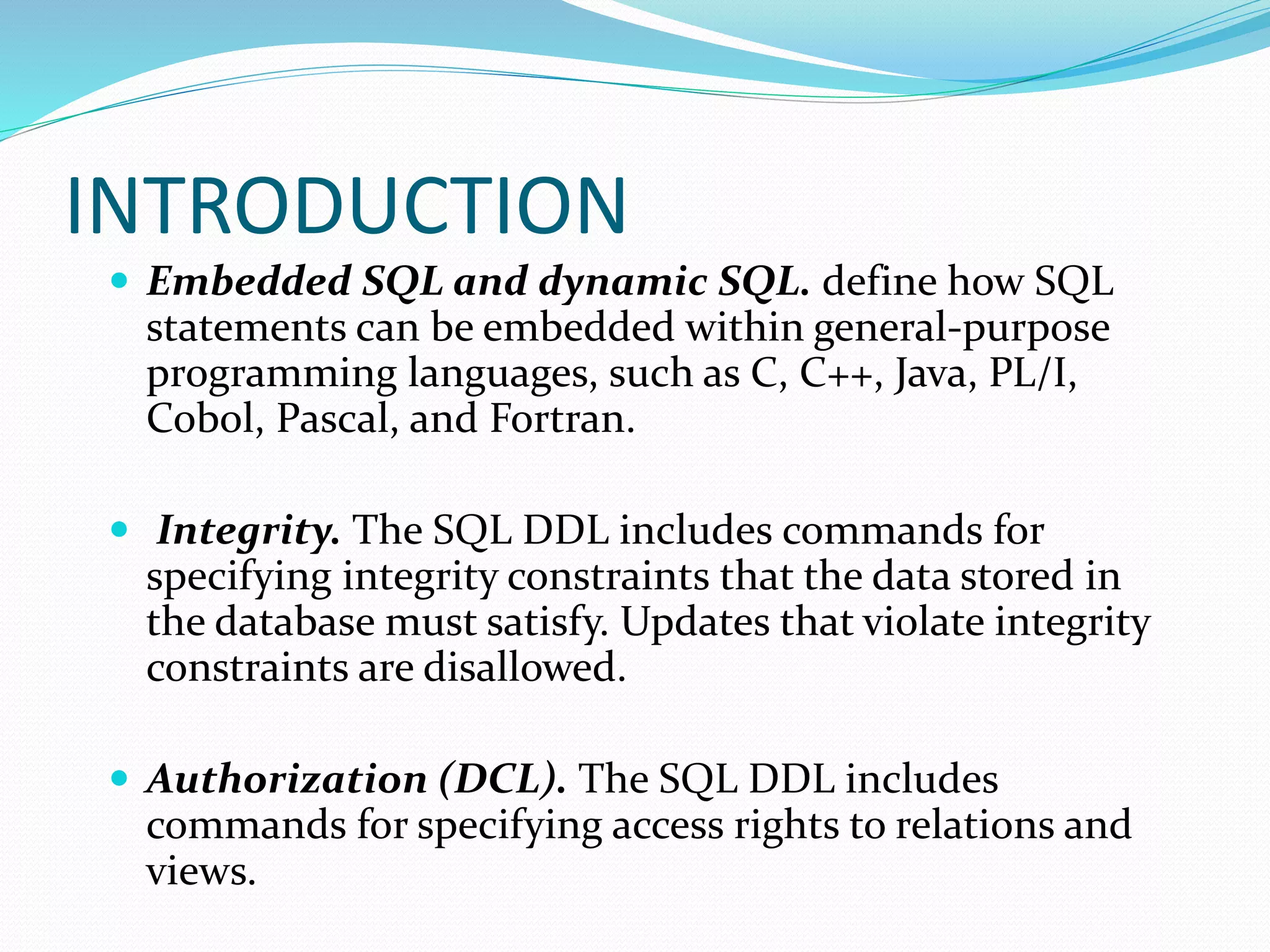Sql Structured Query Language Introduction Pptx Databases 6705