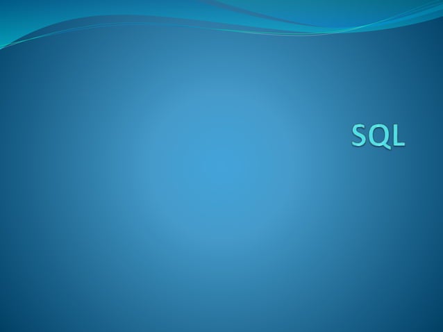 Sql Structured Query Language Introduction Pptx Databases Computer Software And Applications