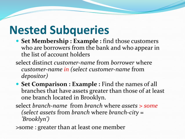 SQL - Structured query language introduction | PPT SQL - Structured query language introduction | PPT