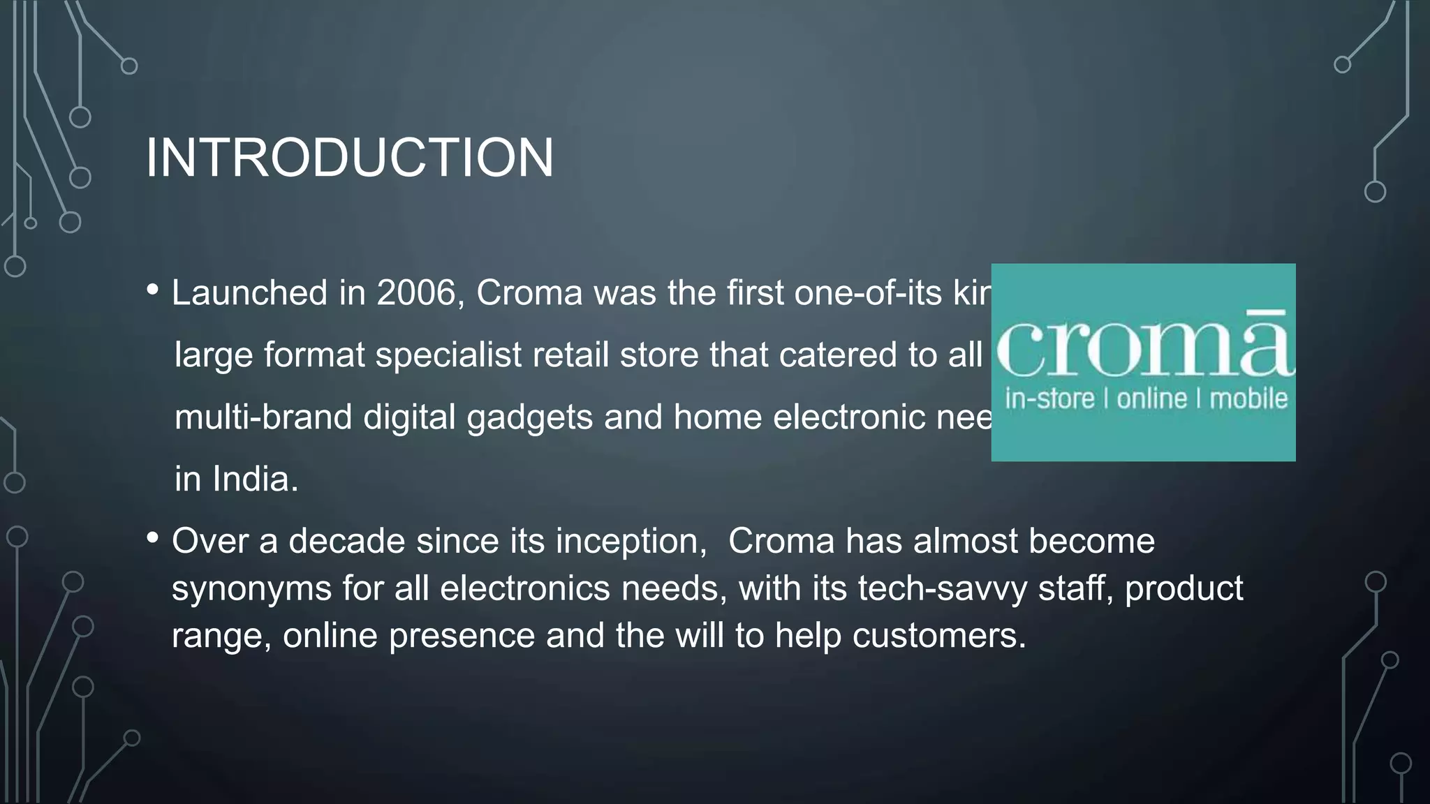 A Study on TATA CROMA | PPTX