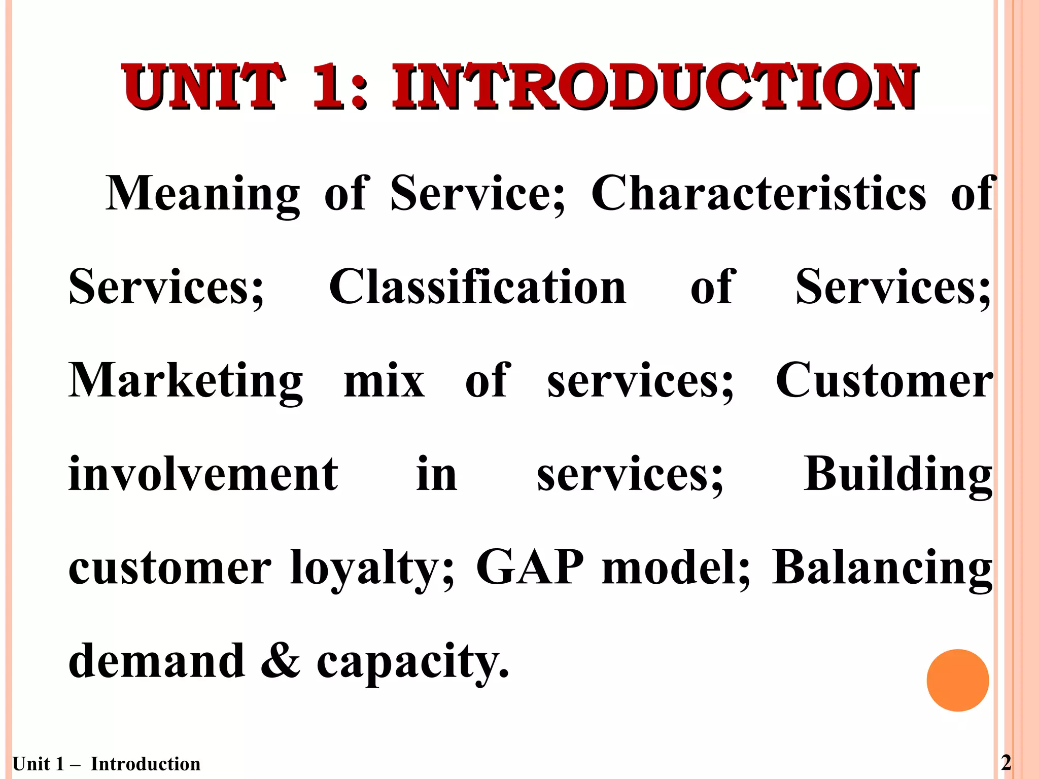 Service Management Introduction | PPT