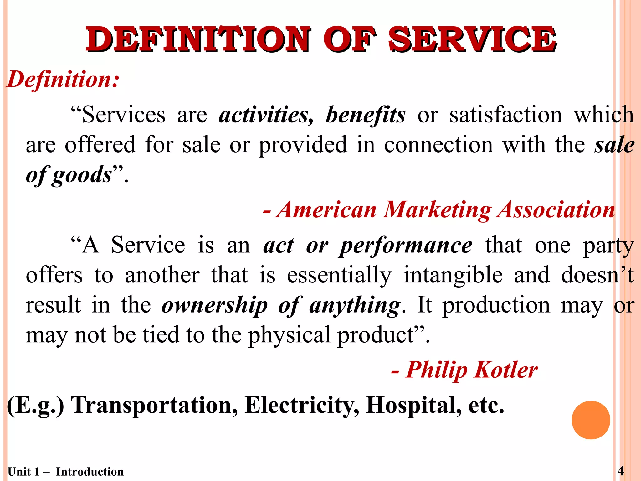 Service Management Introduction | PPT