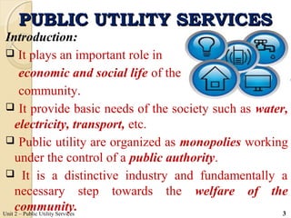 Service Management Public Utility Services | PPT