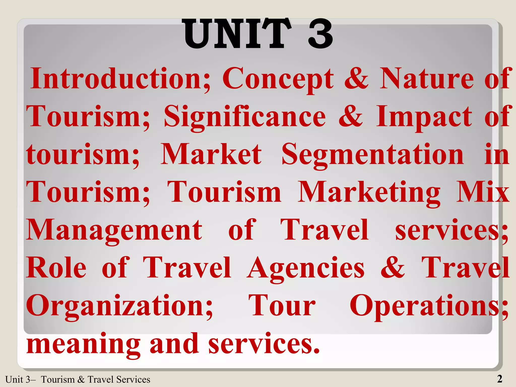Service Management Tourism and Travel Services | PPT