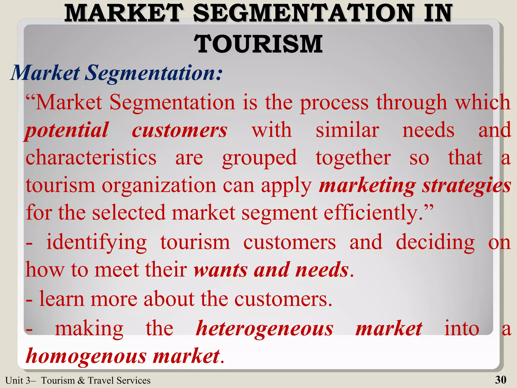 Service Management Tourism and Travel Services | PPT