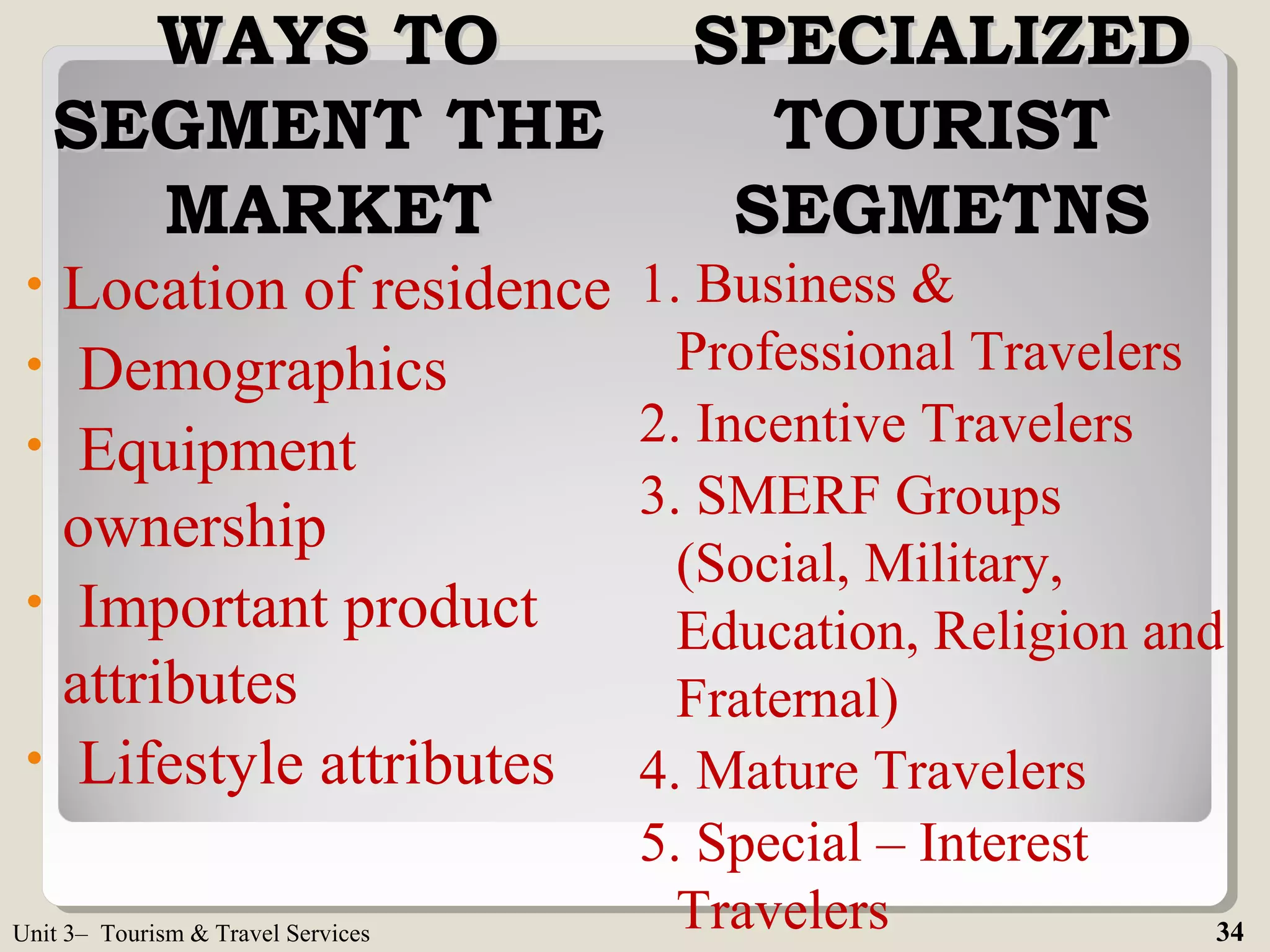 Service Management Tourism and Travel Services | PPT