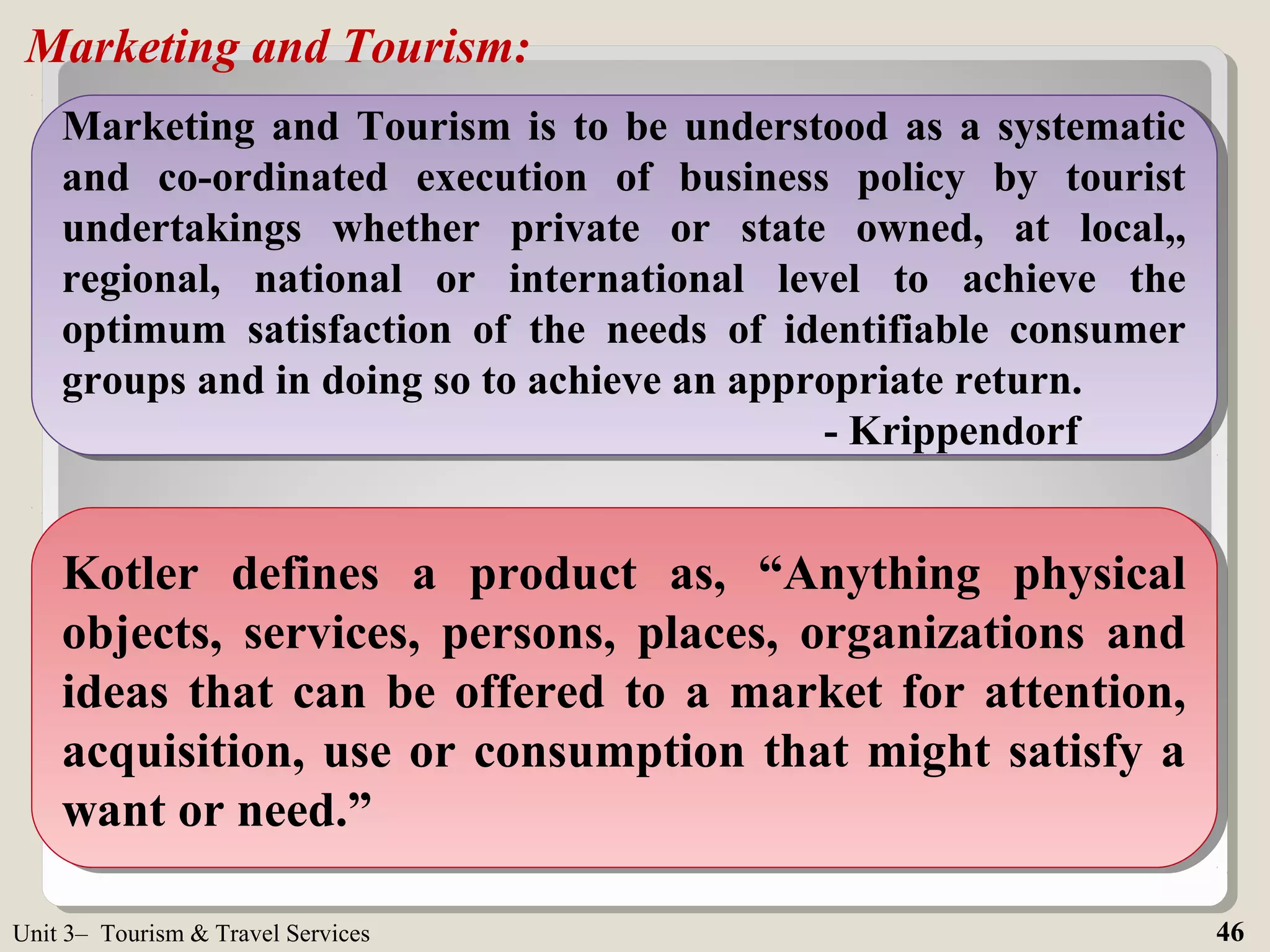 Service Management Tourism and Travel Services | PPT