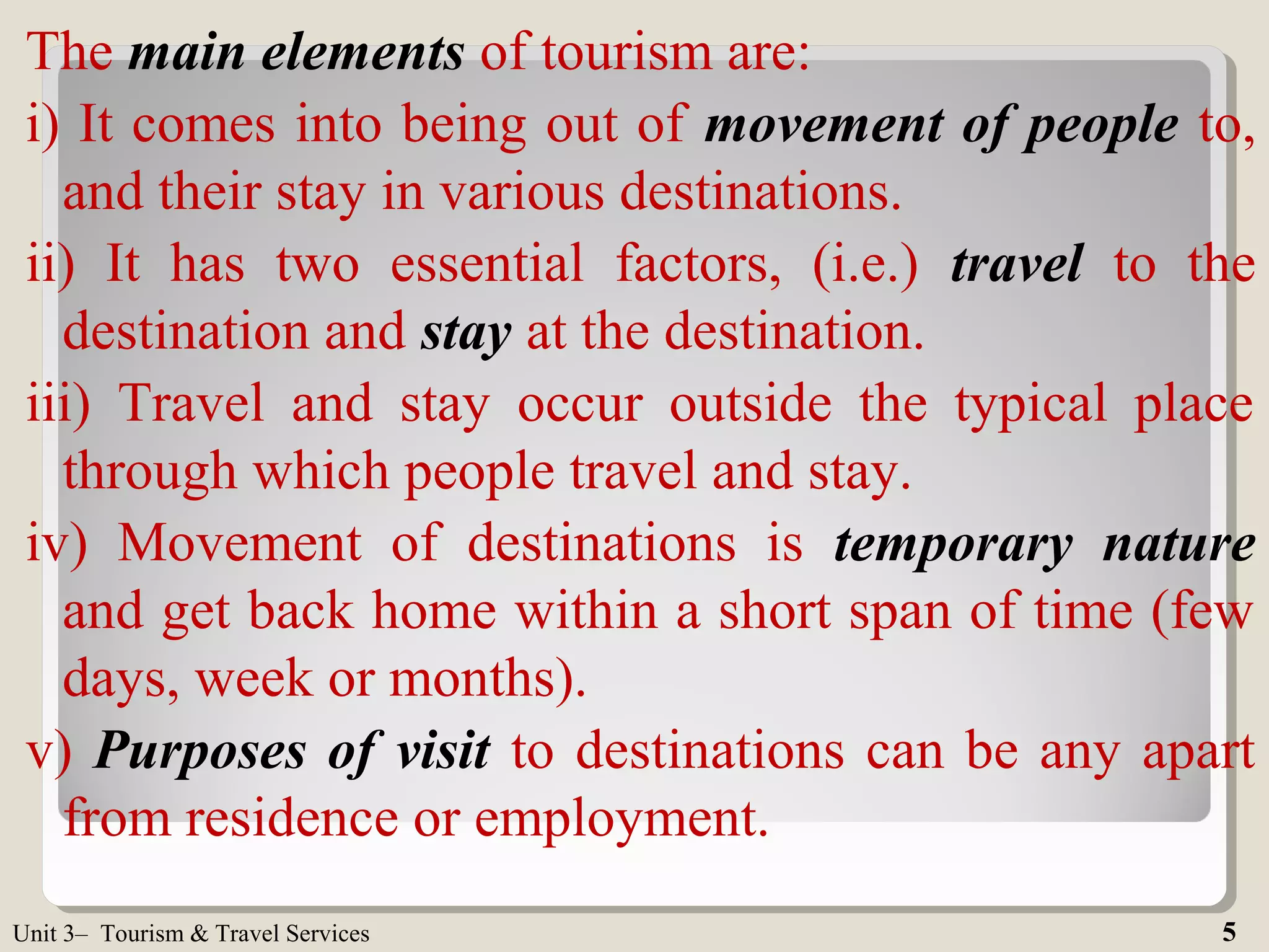 Service Management Tourism and Travel Services | PPT