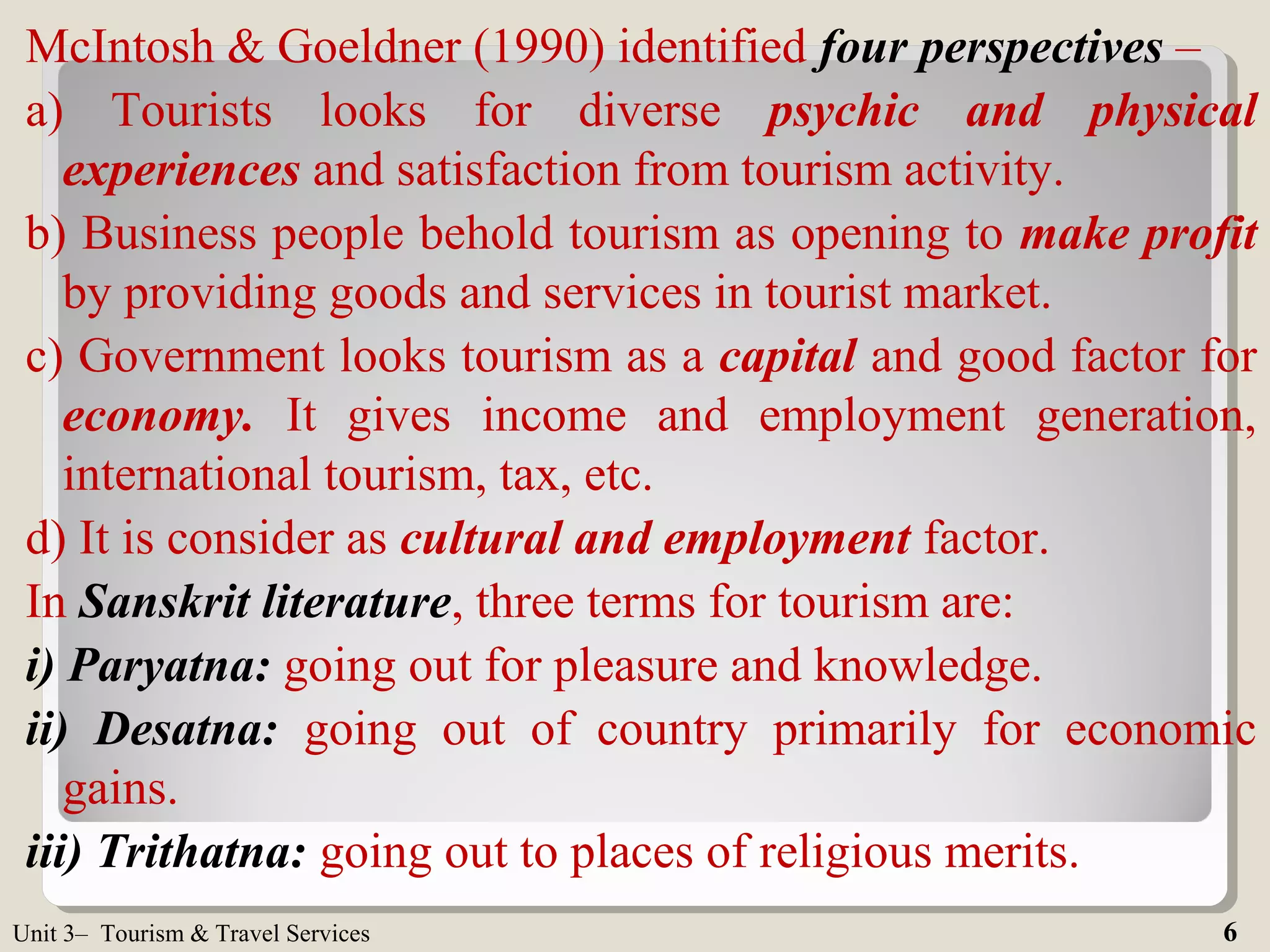 Service Management Tourism and Travel Services | PPT