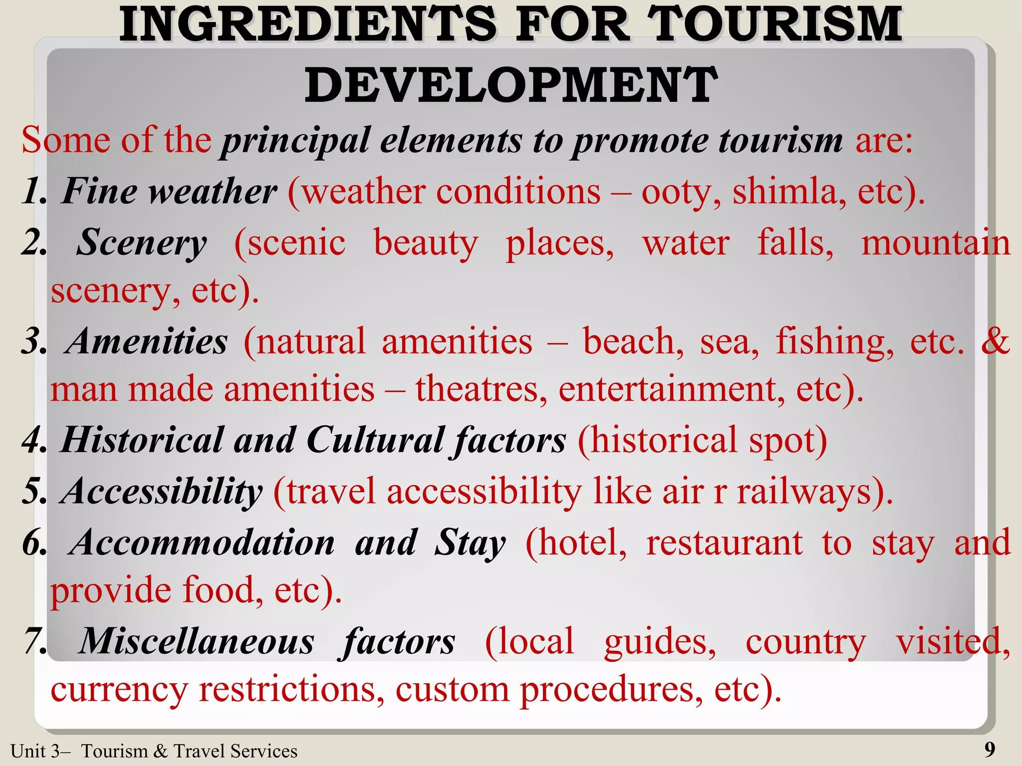 Service Management Tourism and Travel Services | PPT
