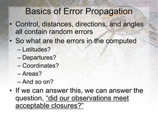 Land Surveyor's Errors and Adjustments | PPTX