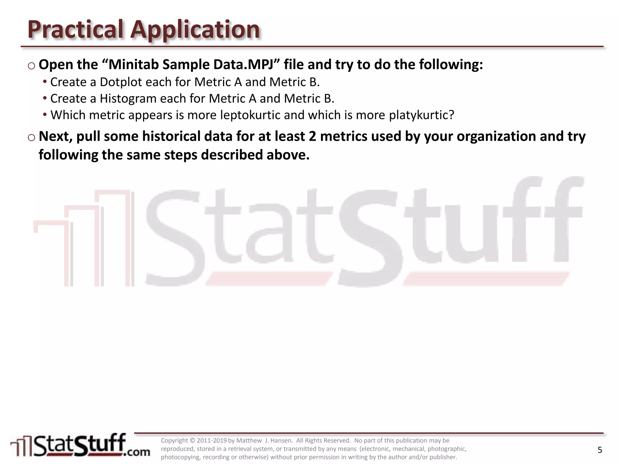 Distributions: Overview with Matt Hansen at StatStuff | PPT