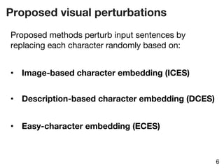 Text Processing Like Humans Do: Visually Attacking and Shielding NLP Systems | PPT