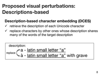Text Processing Like Humans Do: Visually Attacking and Shielding NLP Systems | PPT