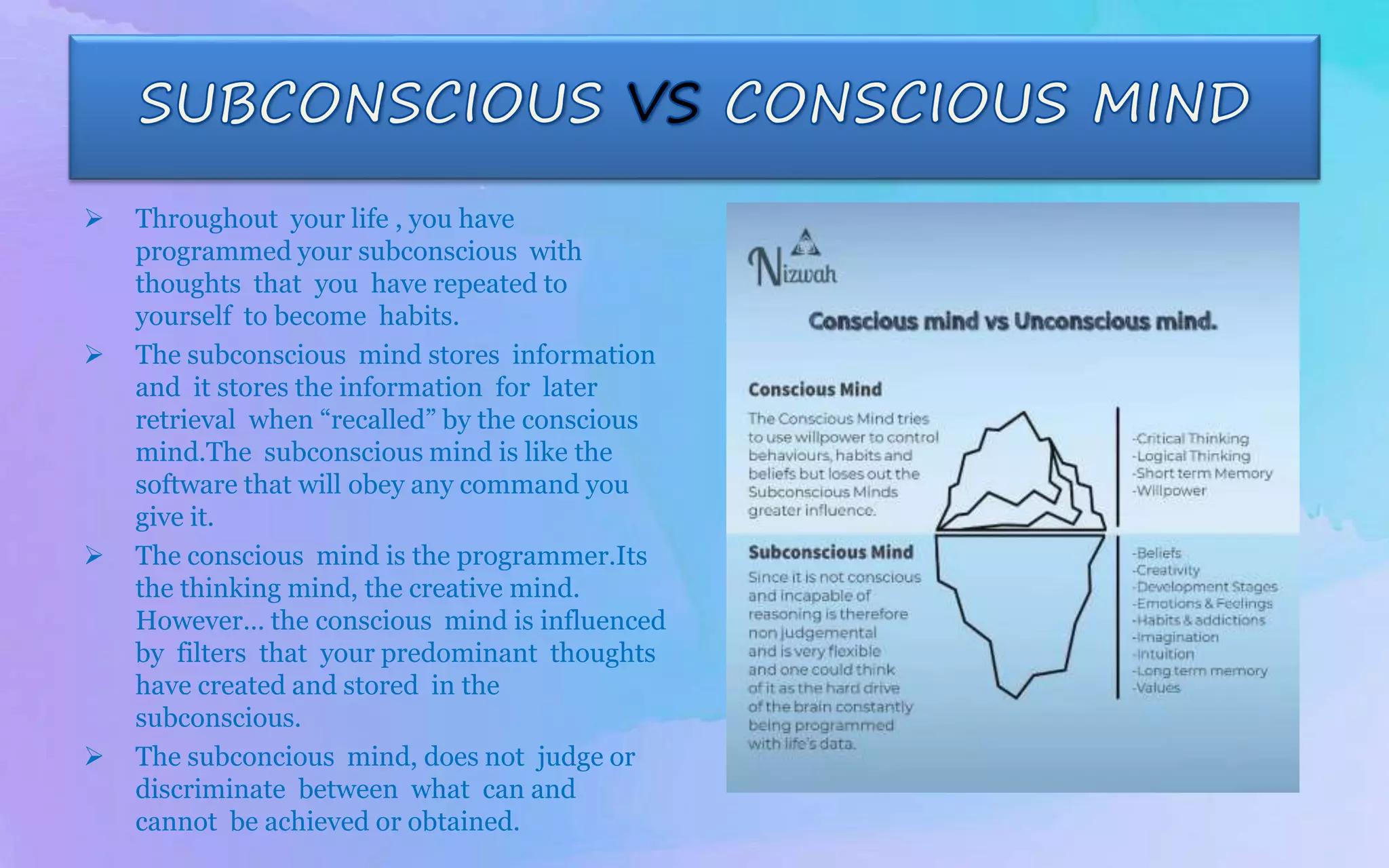 The power of our subconscious mind | PPTX