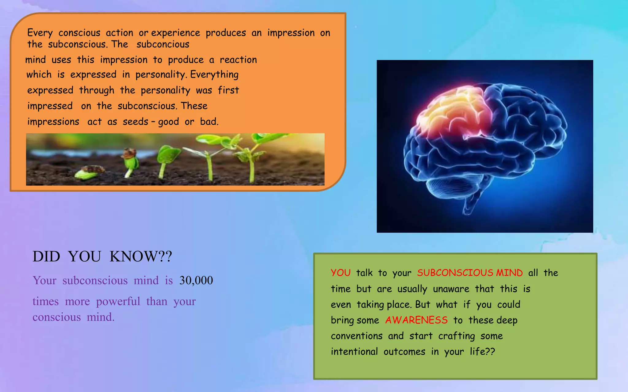 The power of our subconscious mind | PPTX