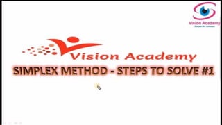 Simplex method | PPT