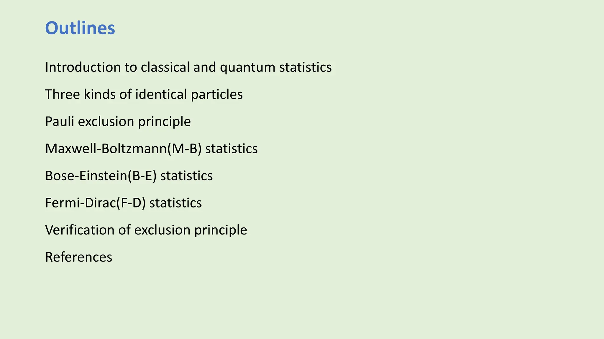 M-B, B-E, and F-D comparisons statistical physics | PDF