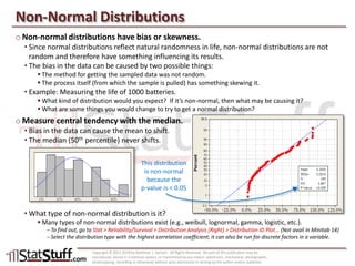 Distributions: Non-Normal with Matt Hansen at StatStuff | PPT