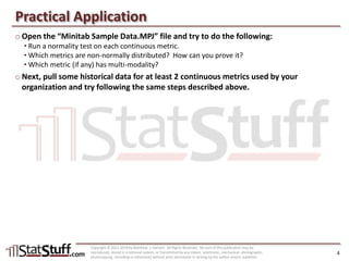 Distributions: Non-Normal with Matt Hansen at StatStuff | PPT