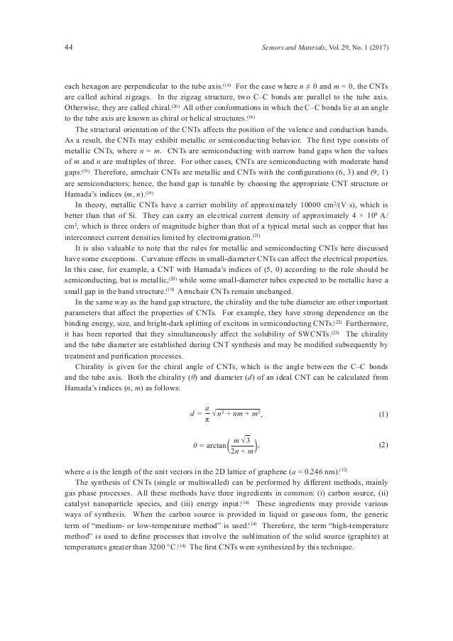 One Dimensional Carbon Nanostructures—from Synthesis To Nano Electrom