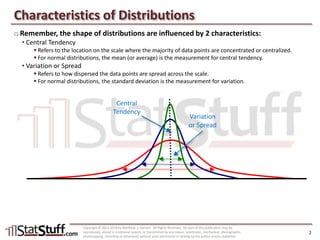 Comparing Distributions and Using the Graphical Summary | PPT