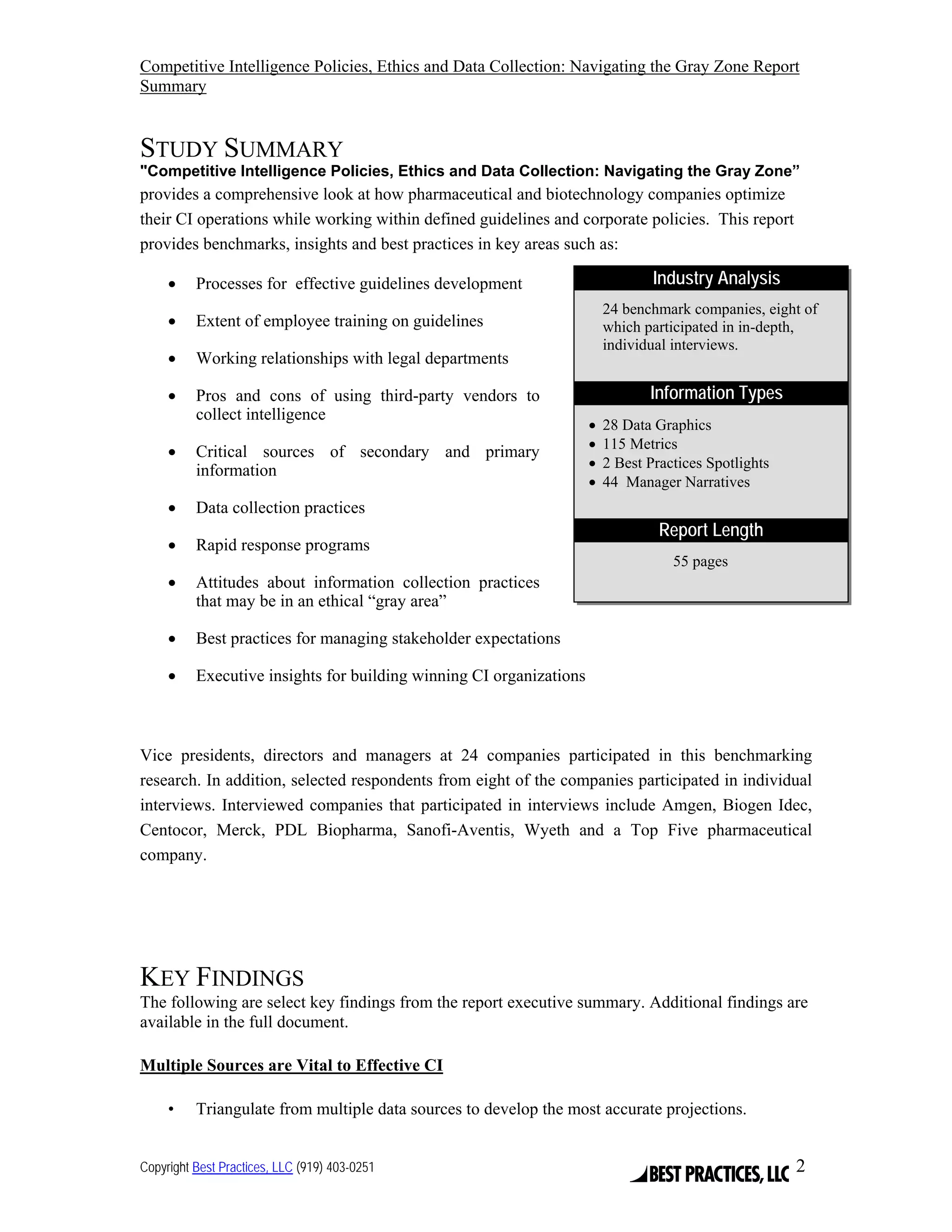 CI Guidelines Summary | PDF