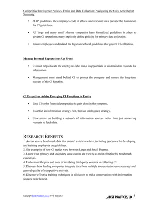 CI Guidelines Summary | PDF