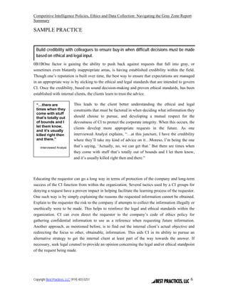 CI Guidelines Summary | PDF