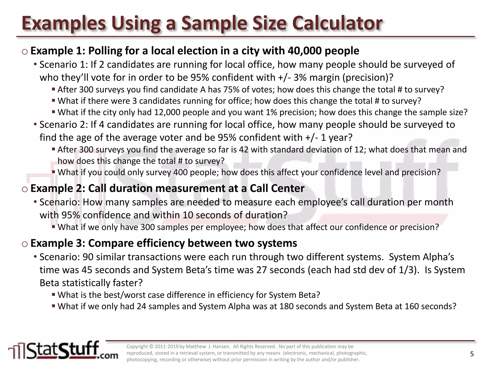 Calculating a Sample Size | PPT