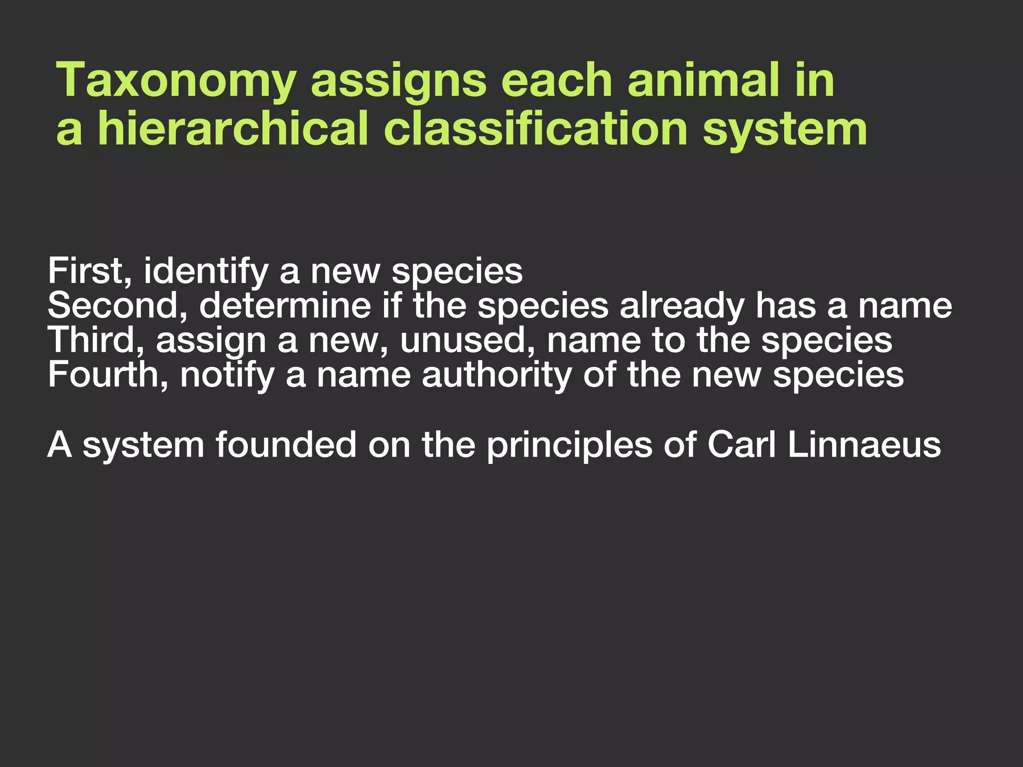 Intro to biodiversity and taxonomy | KEY